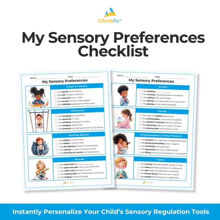 Exploring Your Child’s Sensory Preferences - ClimbRx®